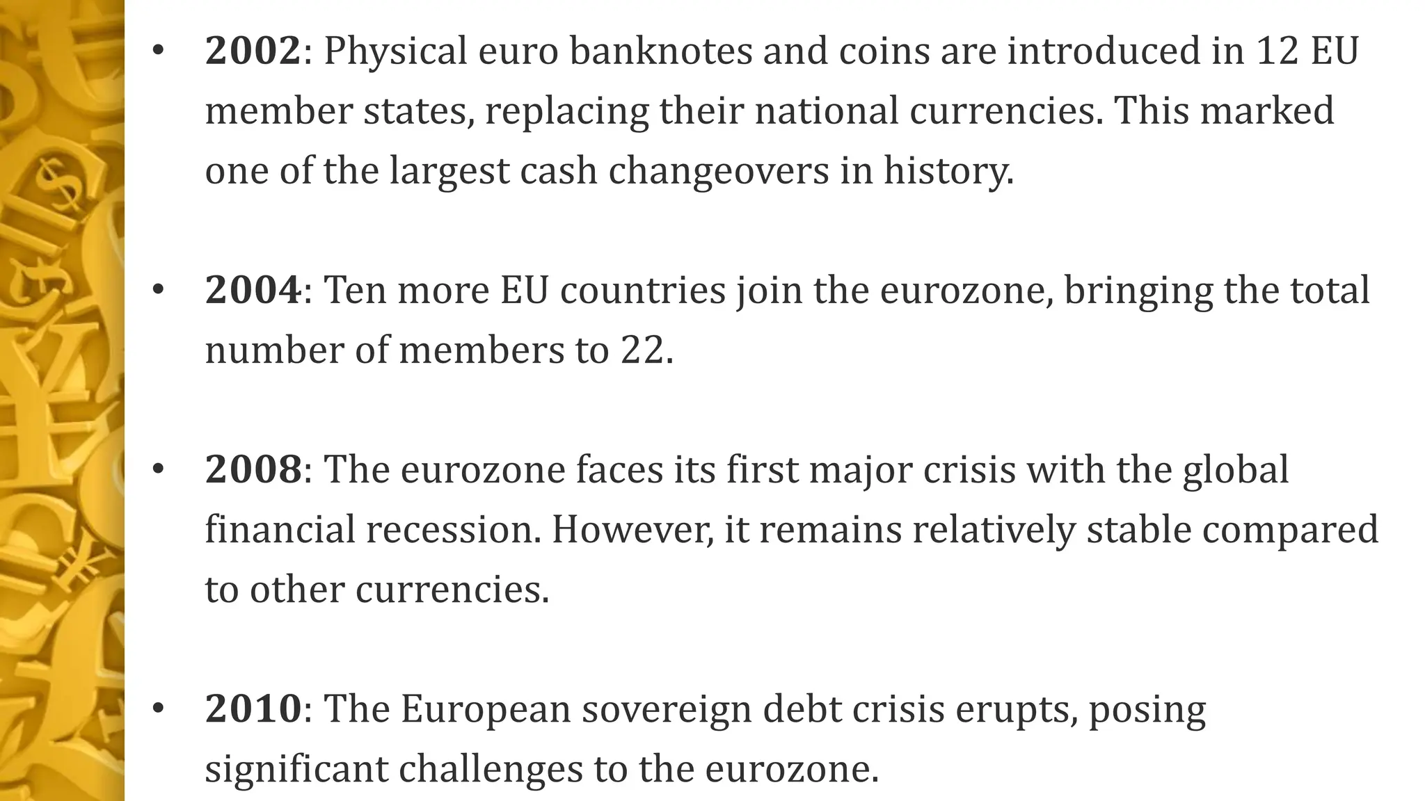History of the Euro Currency and its significance, challanges | PPTX