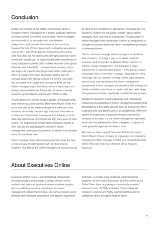 Interim-Management Report Europe | PDF