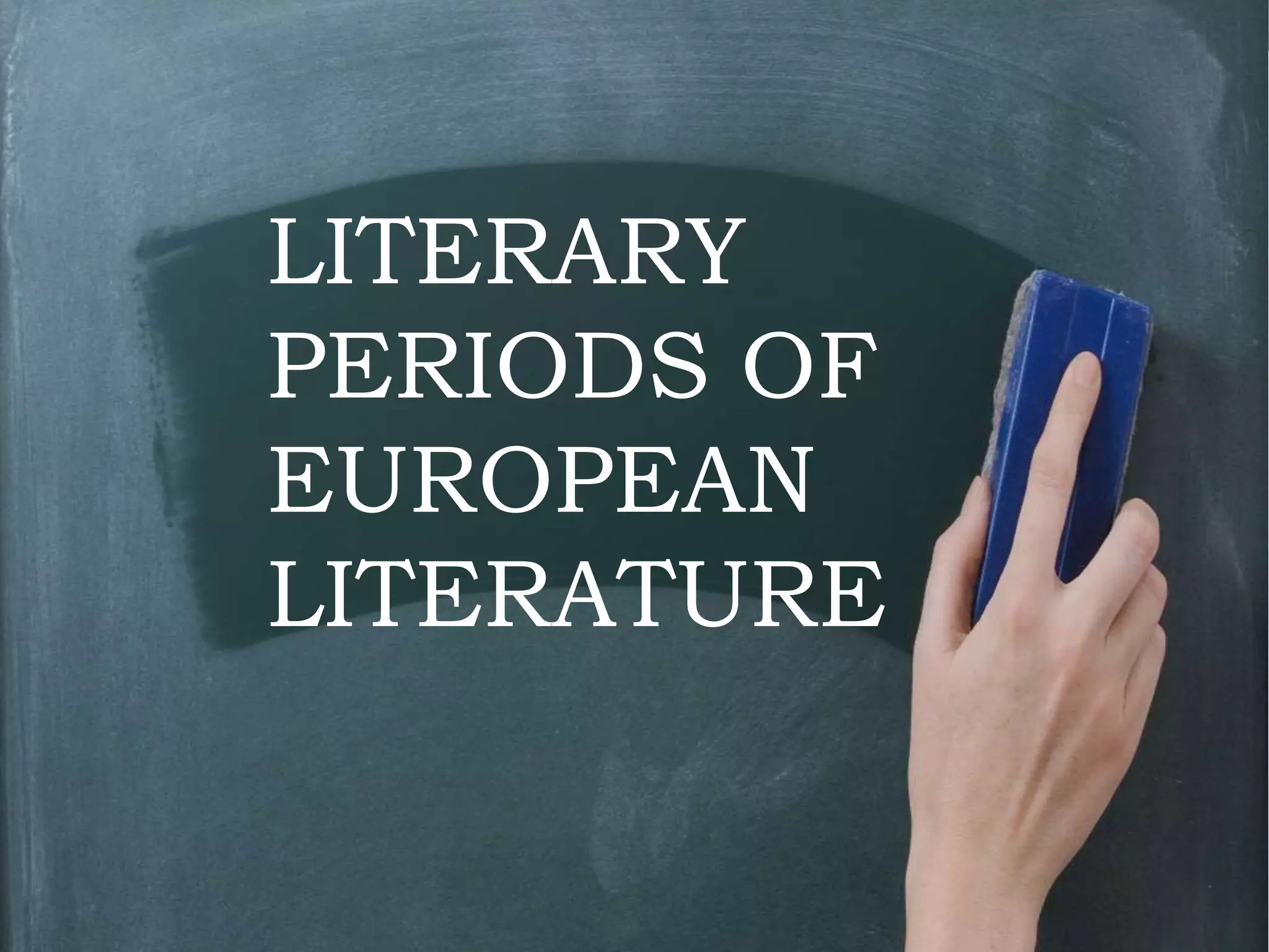 European Literature Day 1 | PPTX