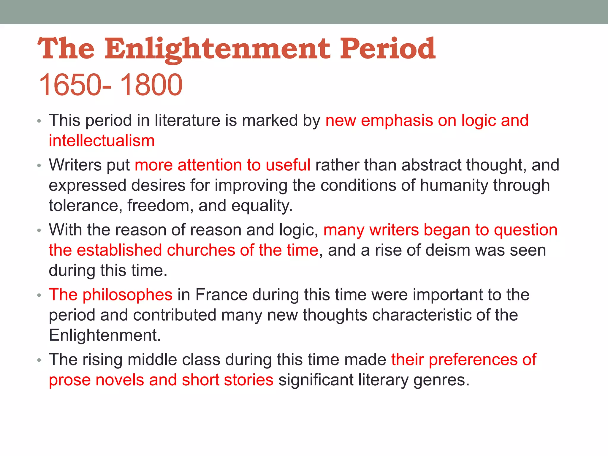 European Literature Day 1 | PPTX