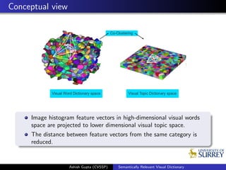 Semantically Relevant Visual Dictionary | PPT