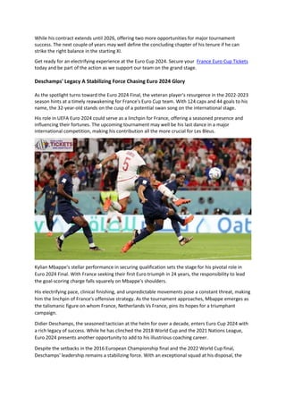 Euro 2024 Final The Defensive Depth of France's Football Squad.docx