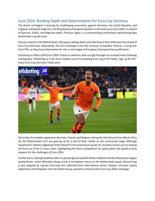 Euro 2024 Netherlands Youth Football Talent Showcase and Euro Cup Germany Aspirations.pdf