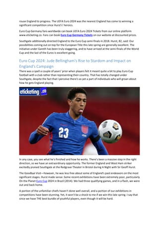 Euro 2024 Sir Geoff Hurst's Confidence in England's Victory.docx ...