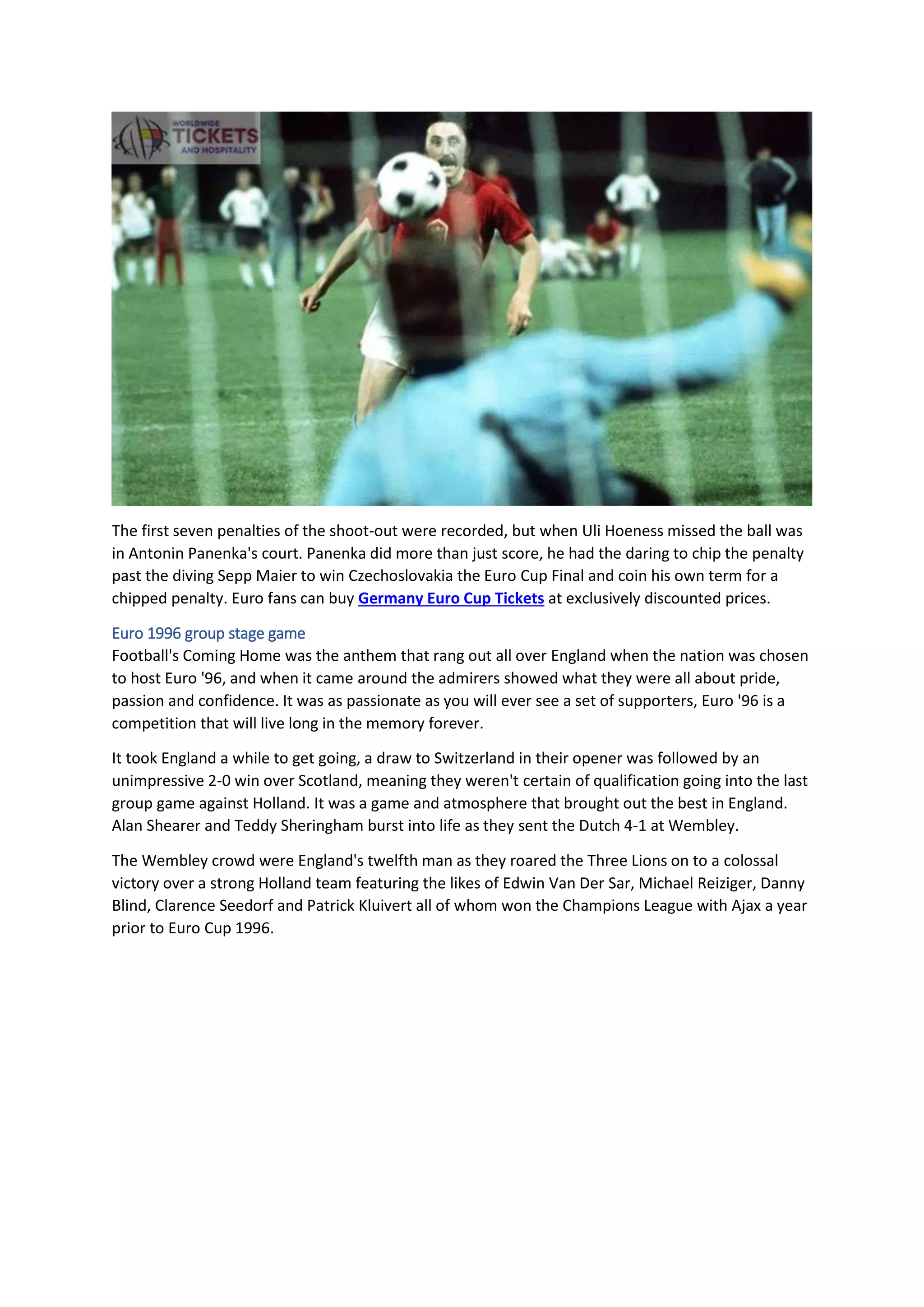 Euro 2024 Unforgettable Euro Cup games since 1960.docx