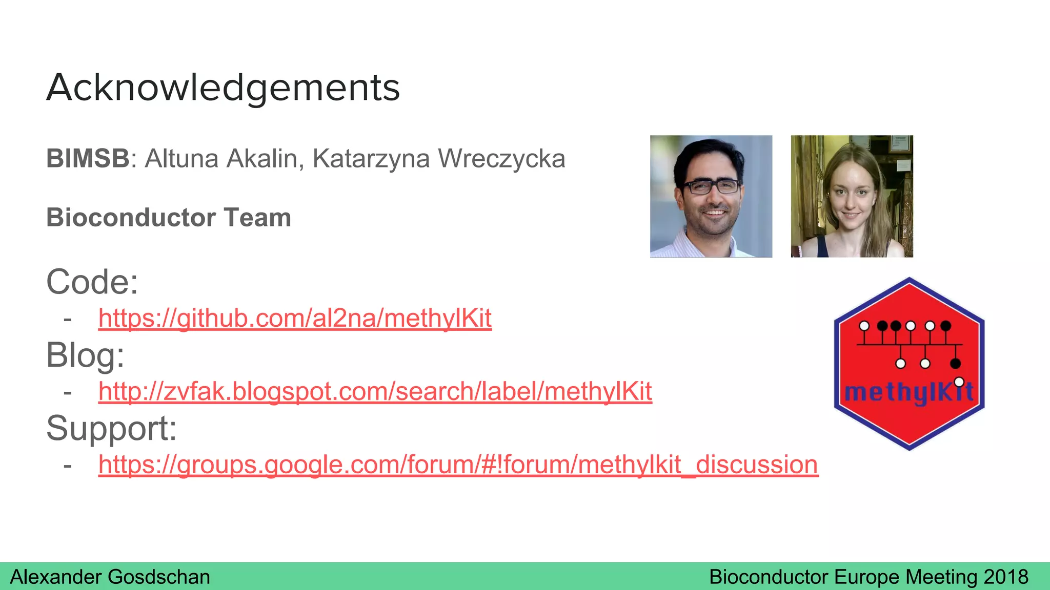 EuroBioc 2018 - metyhlKit overview | PDF