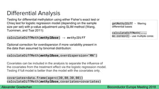 EuroBioc 2018 - metyhlKit overview | PDF