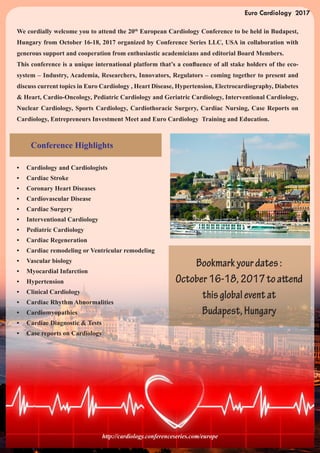 20th European Cardiology Conference | PDF