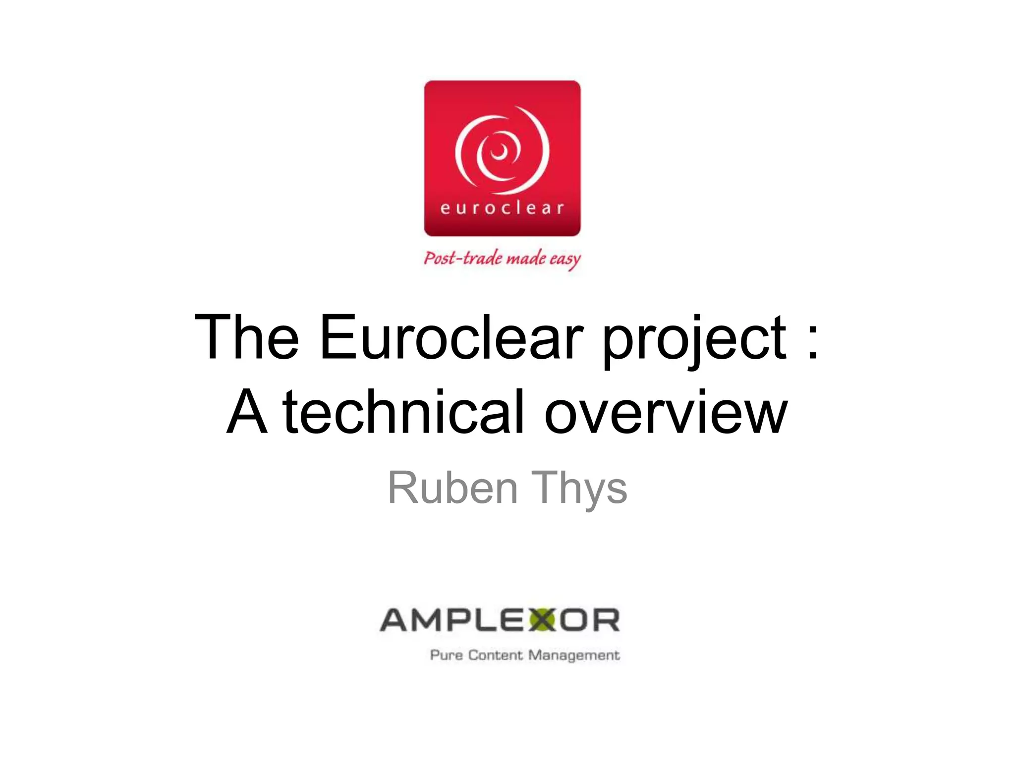 Amplexor Customer Experience Management seminar Technical overview ...