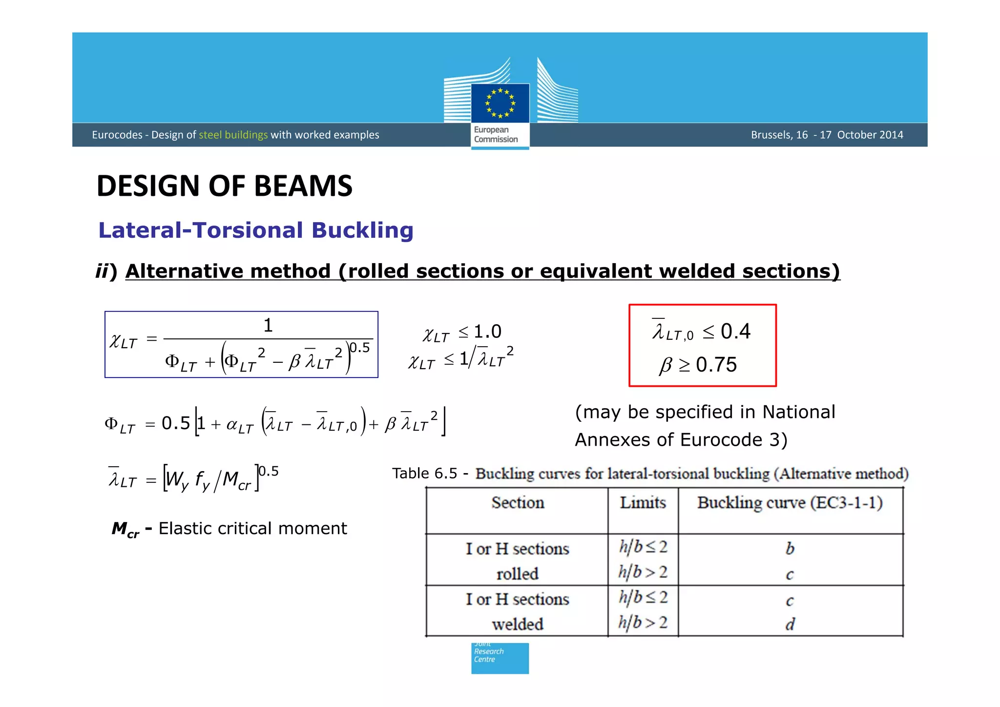 Eurocodes design of members | PDF