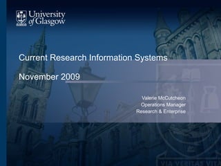 Current Research Information Systems | PPT