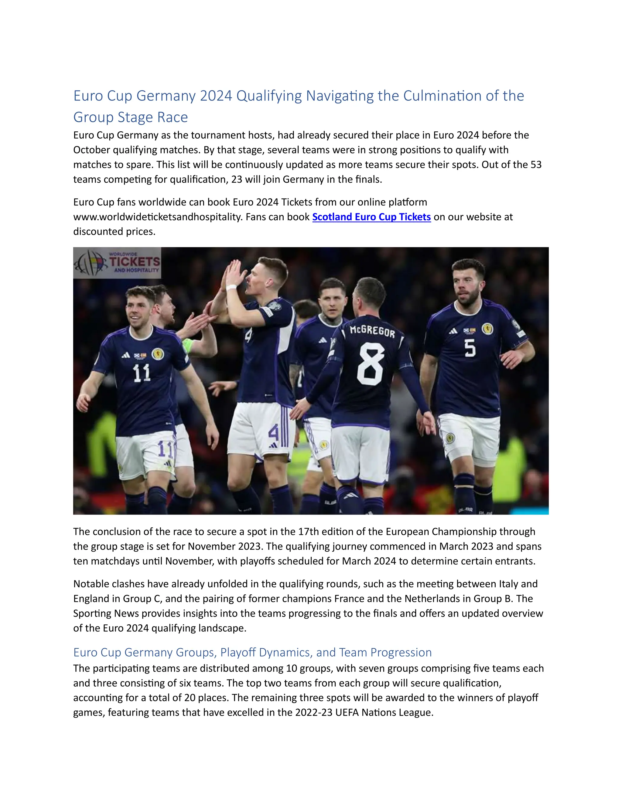 Euro Cup Germany 2024 Qualifying Navigating the Culmination of the ...