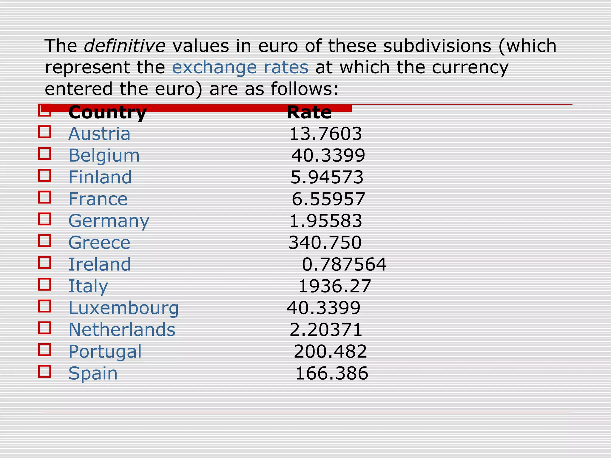 Euro currency | PPT