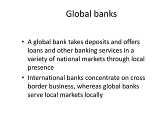 Eurocurrency and international banking | PPTX