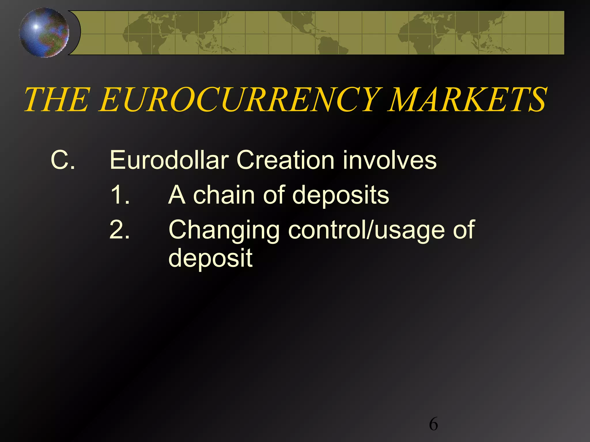 Euro currency markets | PPT