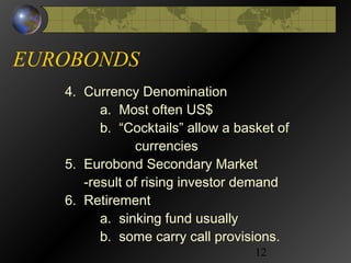 Euro currency markets | PPT