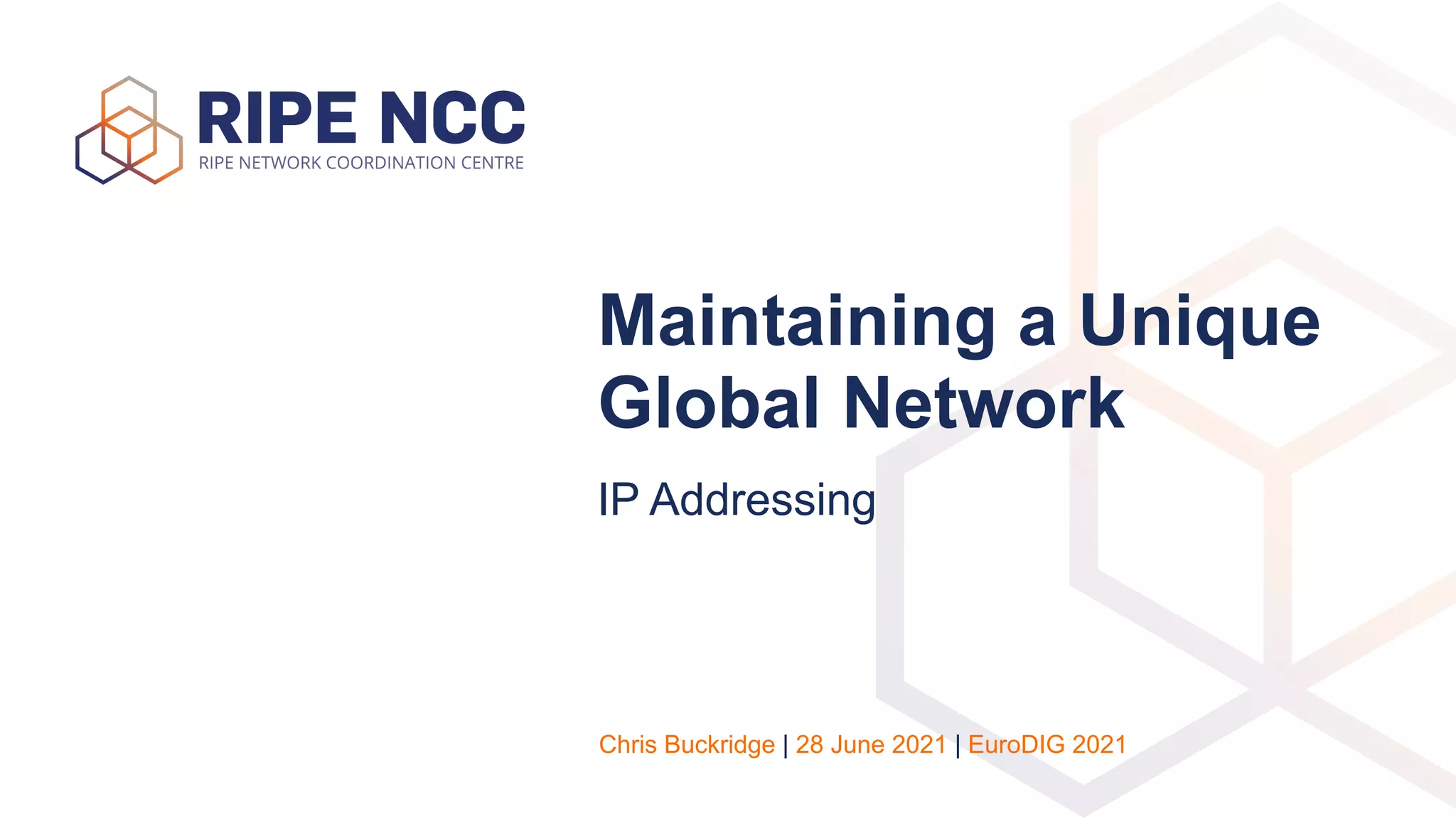 Maintaining a Unique Global Network: IP Addressing | PPT