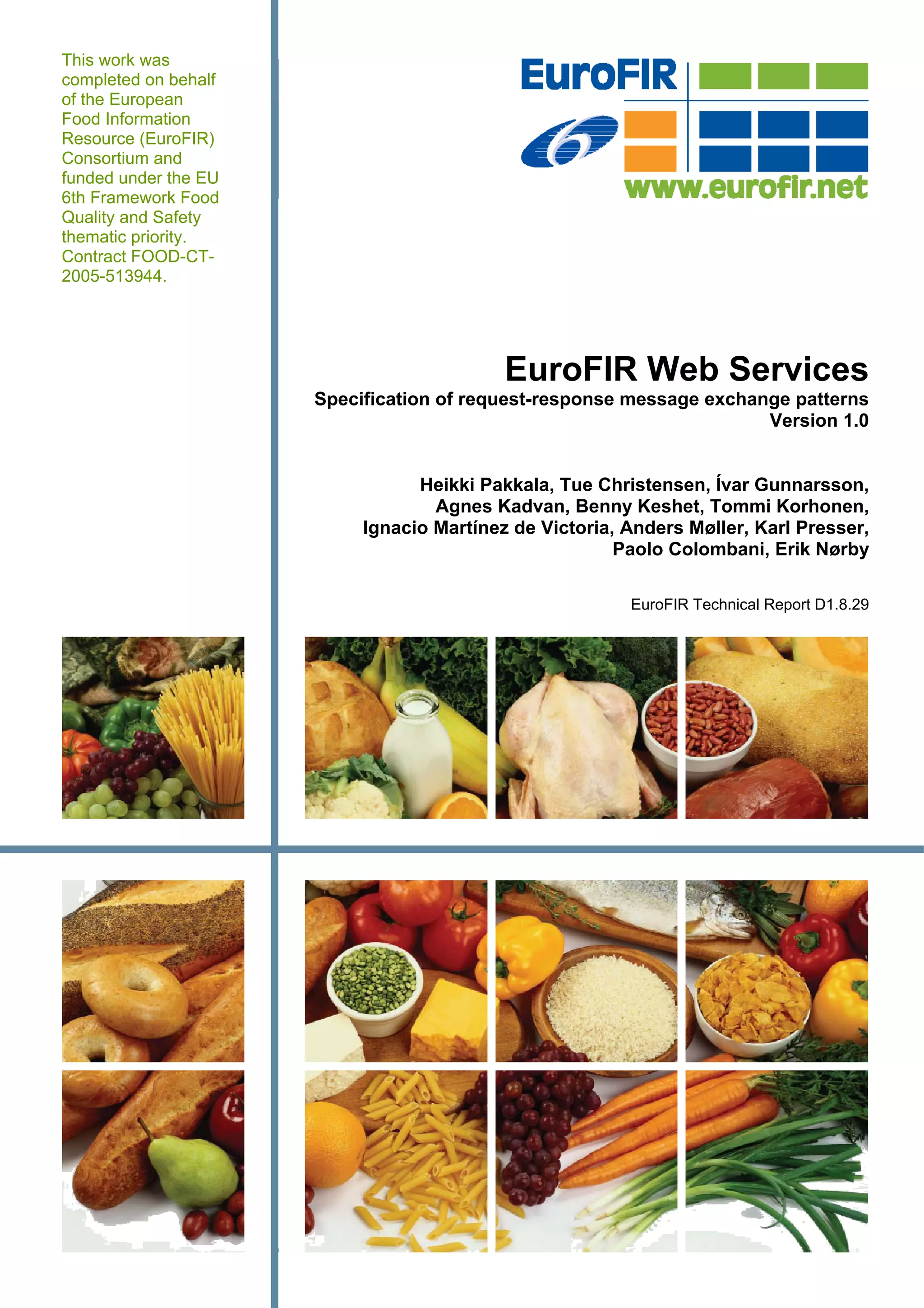 Euro Fir Web Services Specifications Version 1 0 | PDF