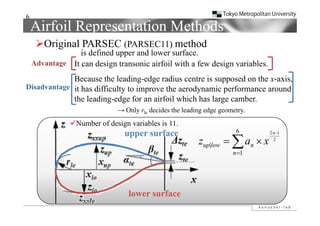 DESIGN PERFORMANCE INVESTIGATION OF MODIFIED PARSEC AIRFOIL REPRESENTATION USING GENETIC ...