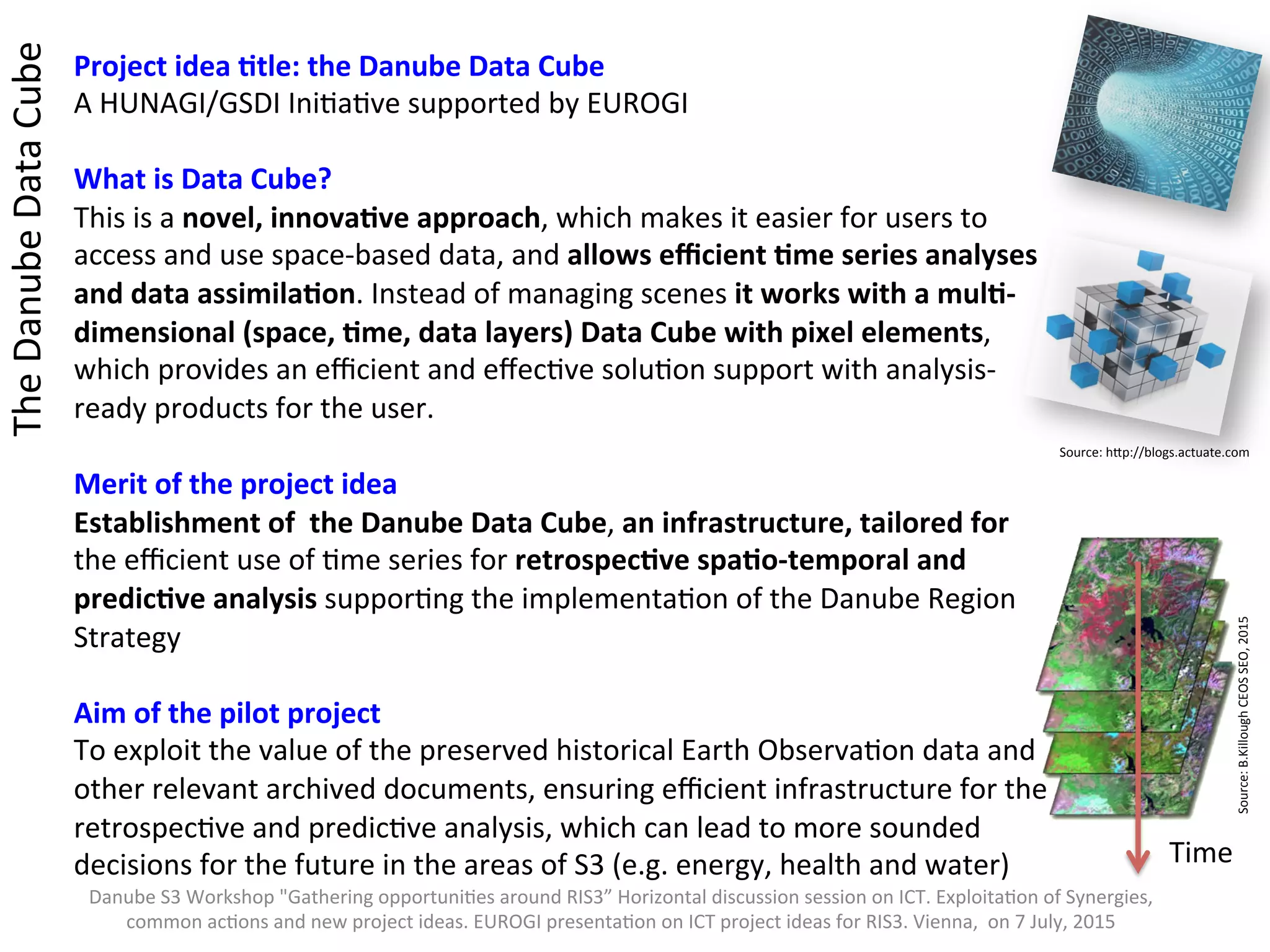 ICT project idea: the Danube Data Cube | PDF