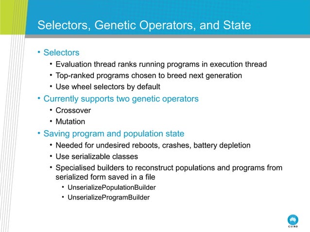 Android Genetic Programming Framework | PPT