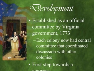 Committees of Correspondence | PPTX