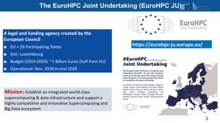 EuroHPC - The European Strategy for Supercomputing | PPTX