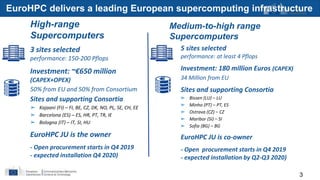 EuroHPC - The European Strategy for Supercomputing | PPTX