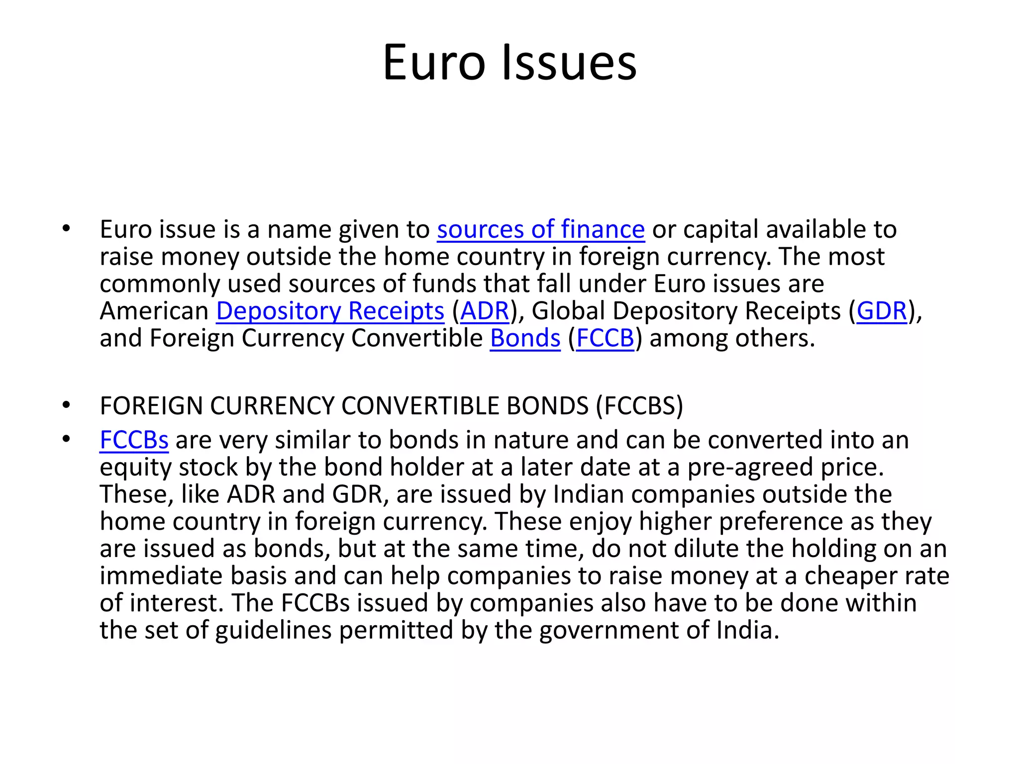 Euro issues | PPTX