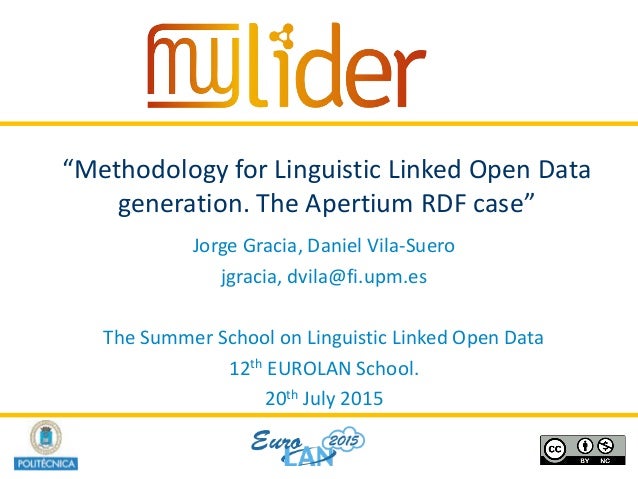 Methodology For Linguistic Linked Open Data Generation The Apertium