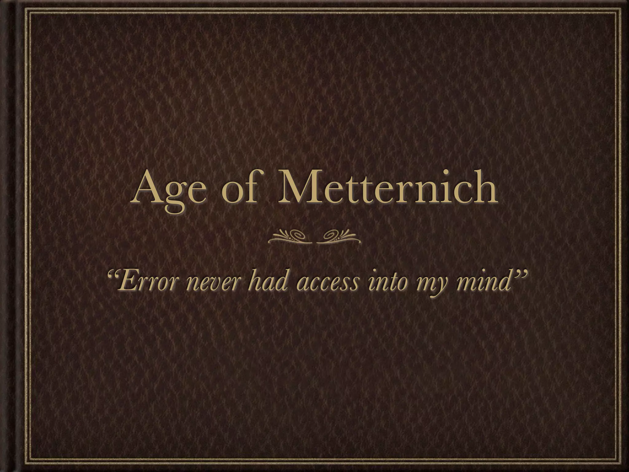 Euro metternich | KEY
