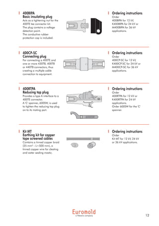 Euromold Connectors 400 Series Elbows 400LR - Interface Type B Bushing ...