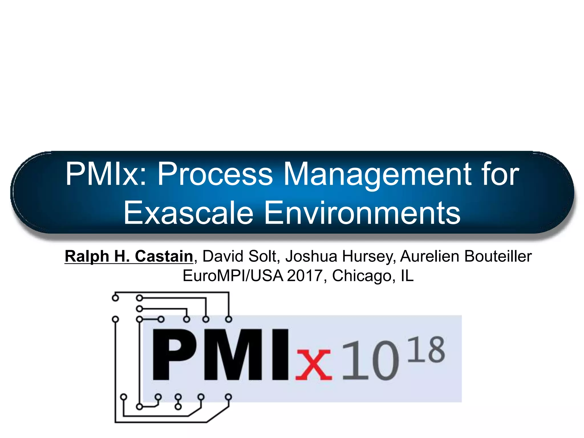 Eurompi 2017 Pmix Presentation Pptx Operating Systems Computer
