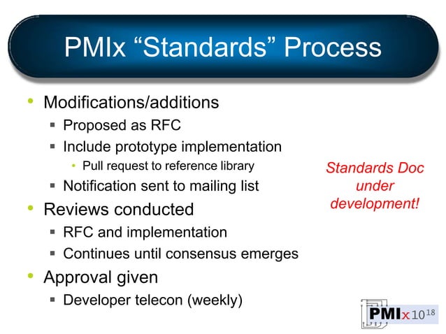 EuroMPI 2017 PMIx presentation | PPTX | Operating Systems | Computer ...