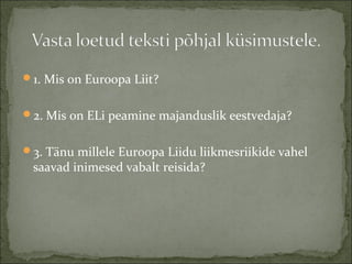Euroopa liit | PPT