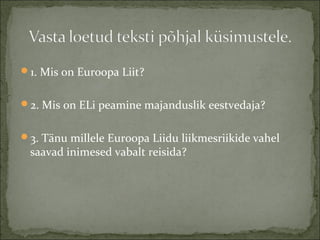 Euroopa liit | PPT