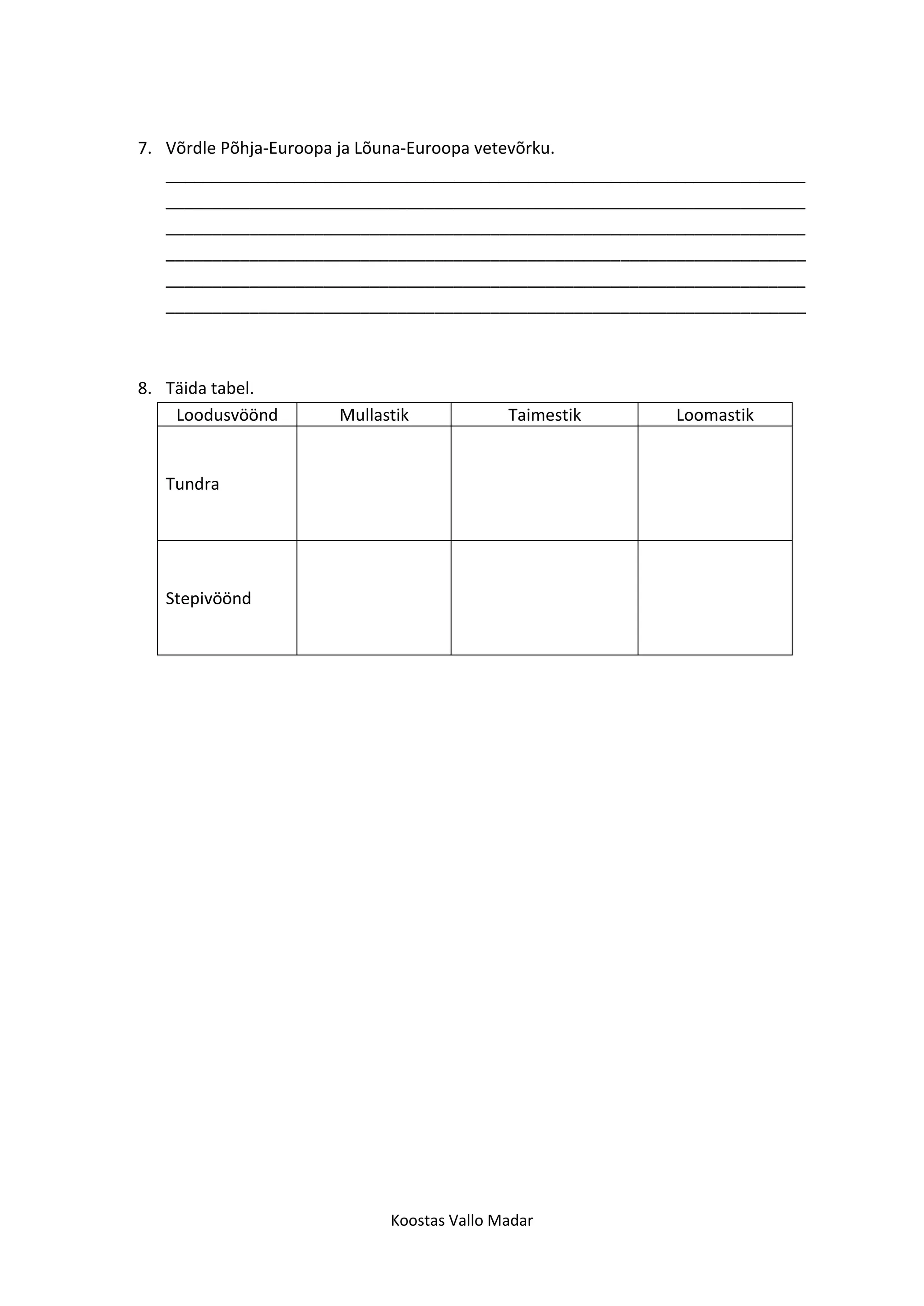 Euroopa loodus 9. klass | PDF