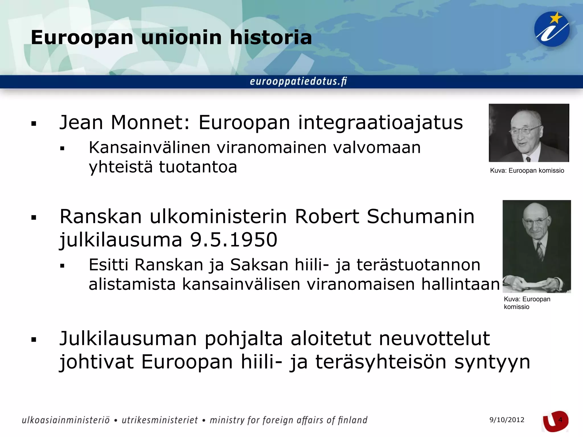 Euroopan unionin historia 2013 | PPT