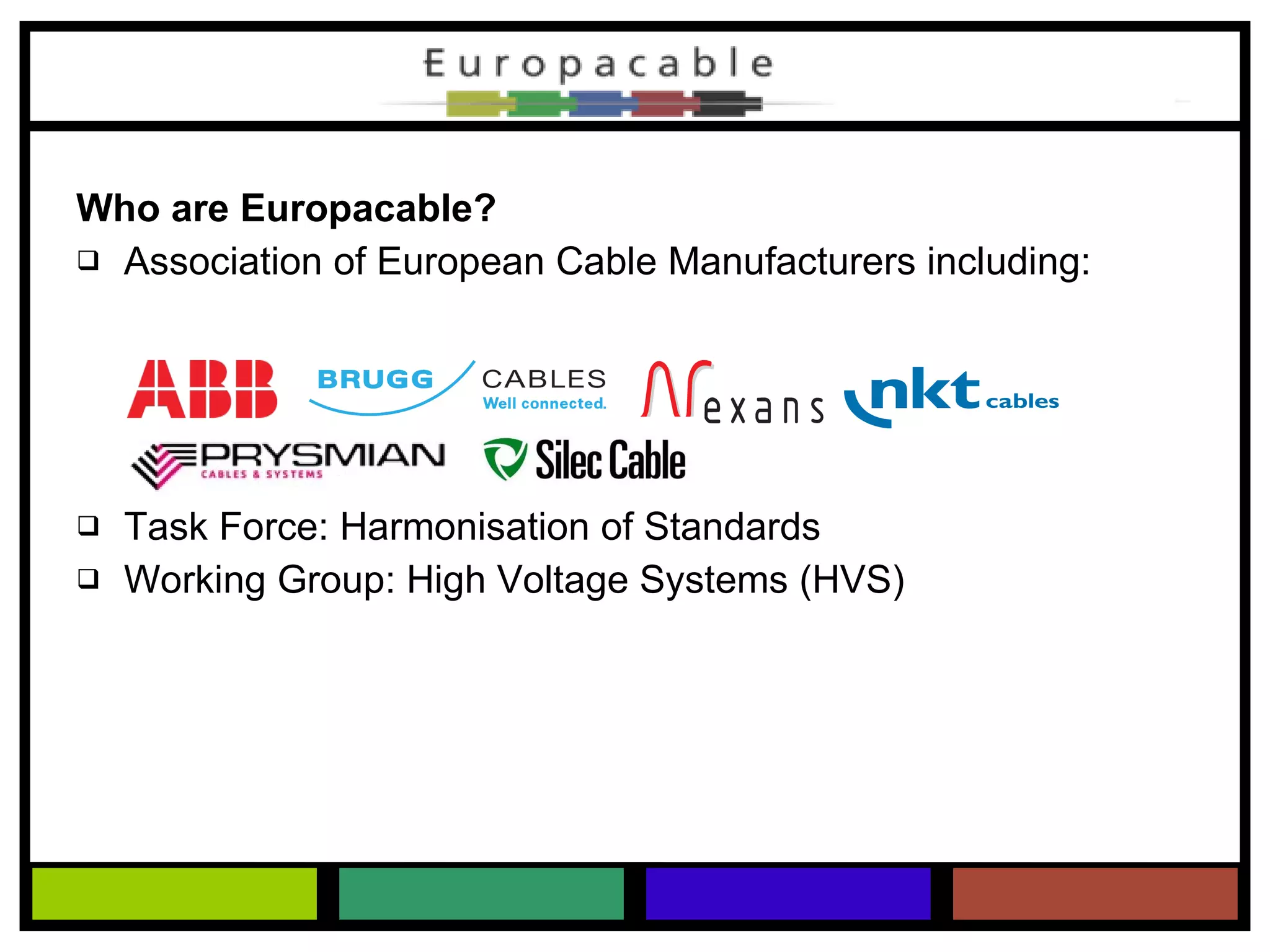 Extra High Voltage Underground Power Cable | PPT