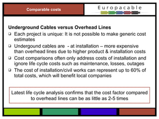 Extra High Voltage Underground Power Cable | PPT