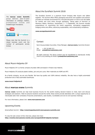 Sustainable Product Packaging in Europe Today - Simo Heljanko & Mårten ...