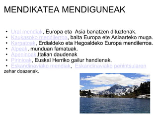 Europako geografia | PPT