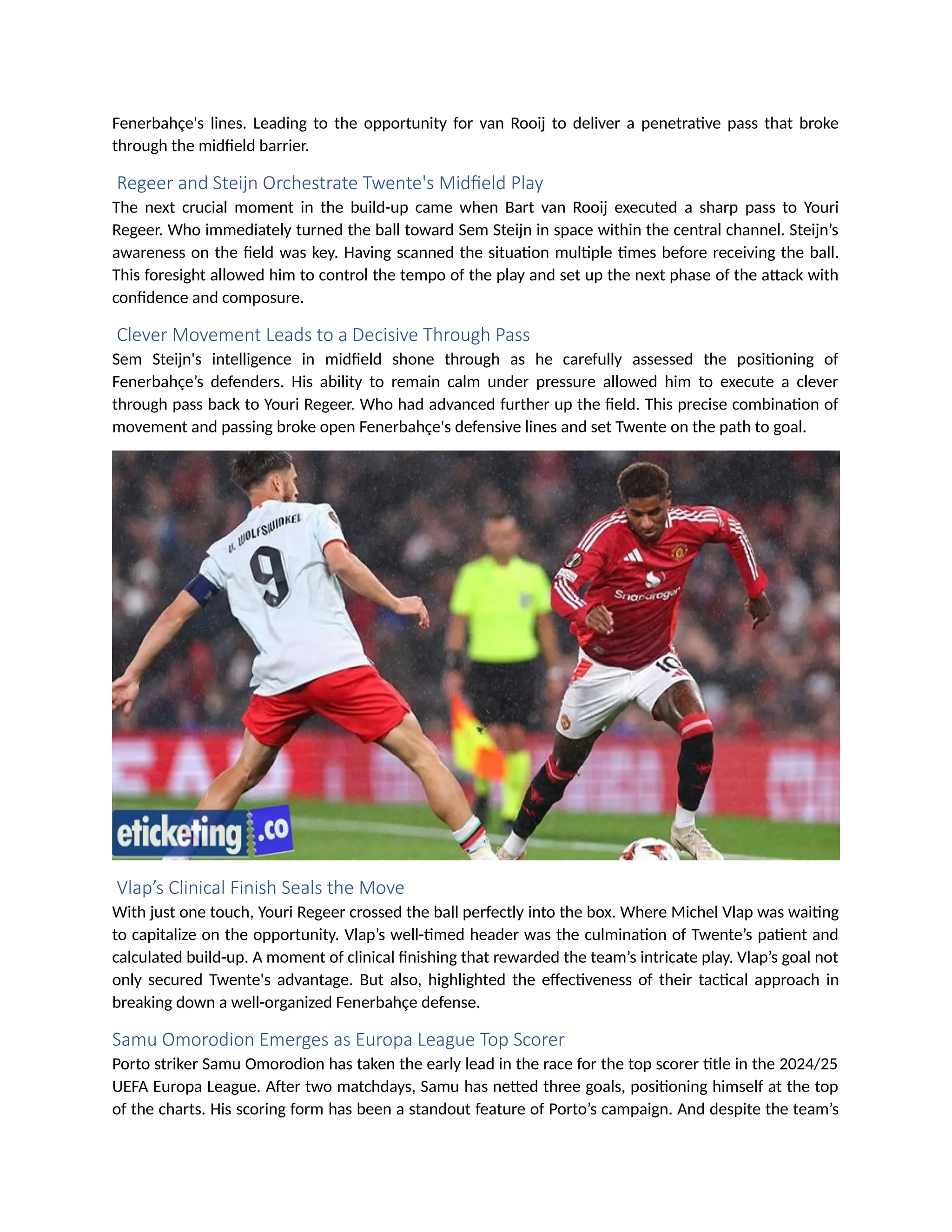 Europa League Final Advert: Ajax and Twe | DOCX
