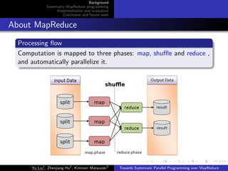 Towards Systematic Parallel Programming over MapReduce | PPT