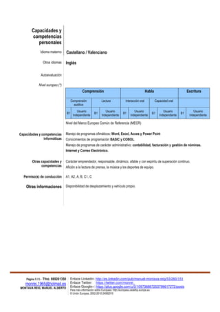 Europass cv-101222-173846[1] manuel | PDF