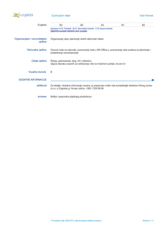 Europass cv-hr 1 | PDF