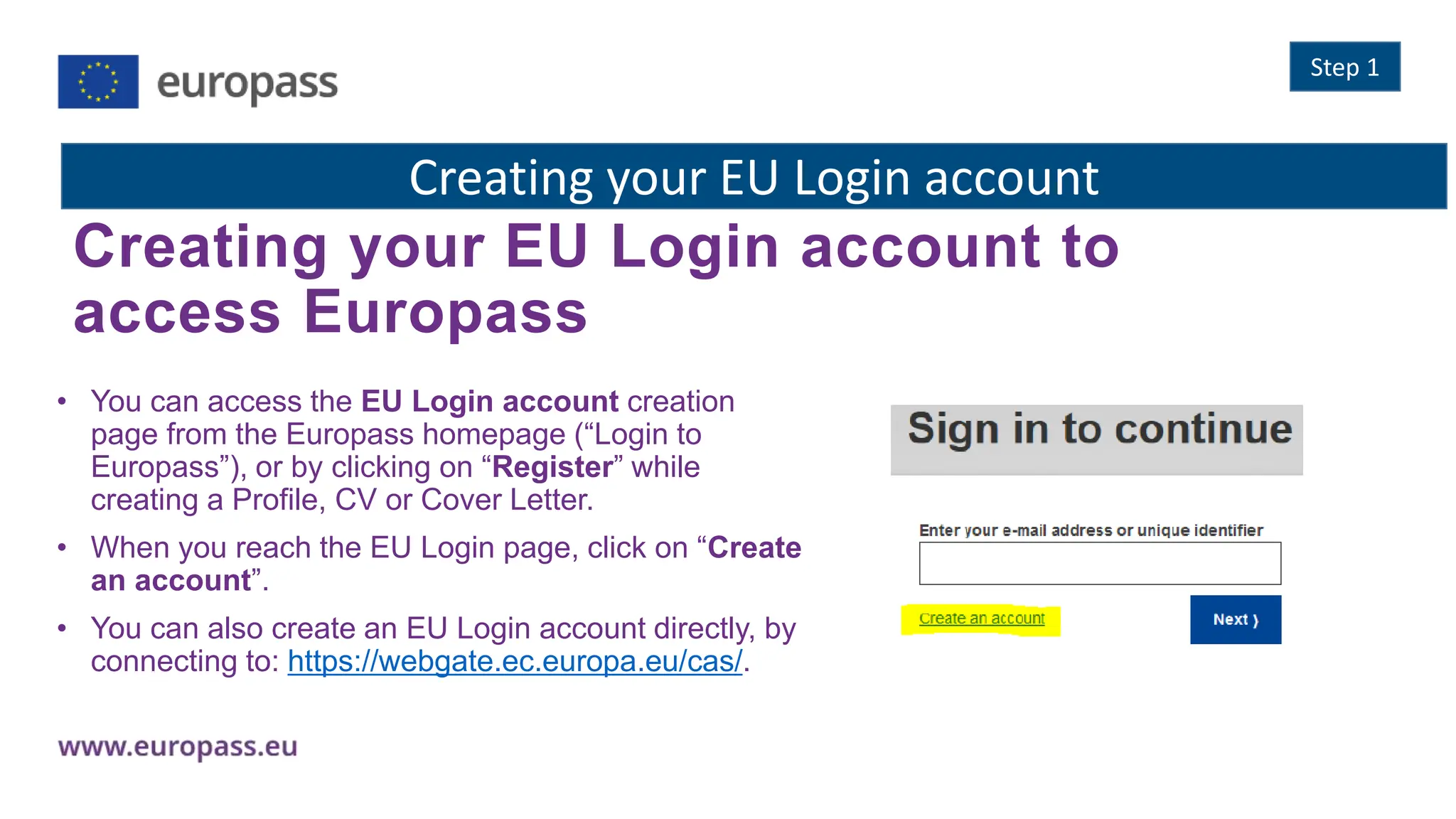 Europass 2FA tutorial_EN .pptx