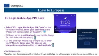 Europass 2FA tutorial_EN .pptx | Internet for Beginners | Internet