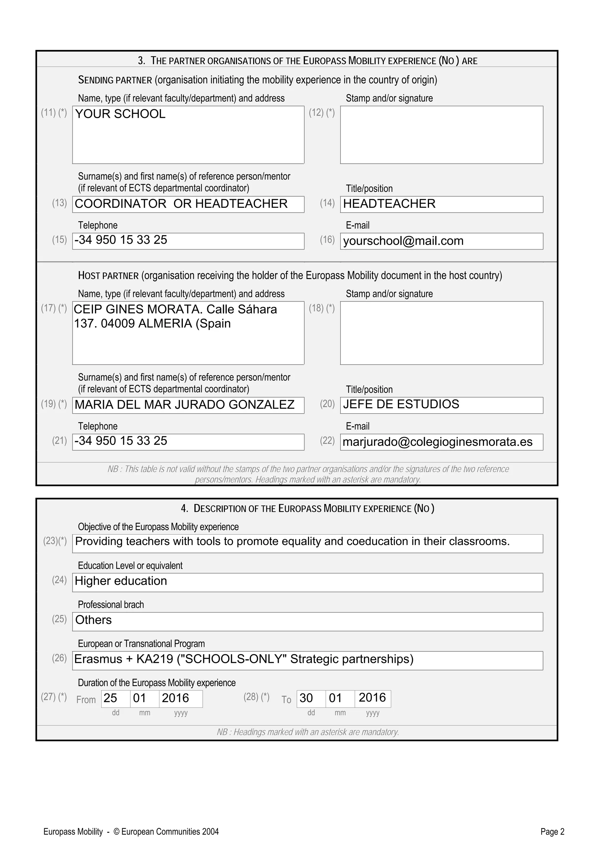 Europass mobility 1456855875270 | PDF