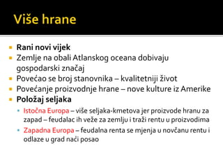 Europa u doba baroka više hrane | PPTX